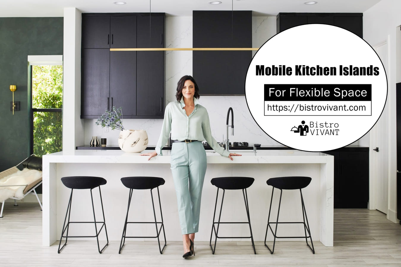 Mobile Kitchen Islands for Flexible Space