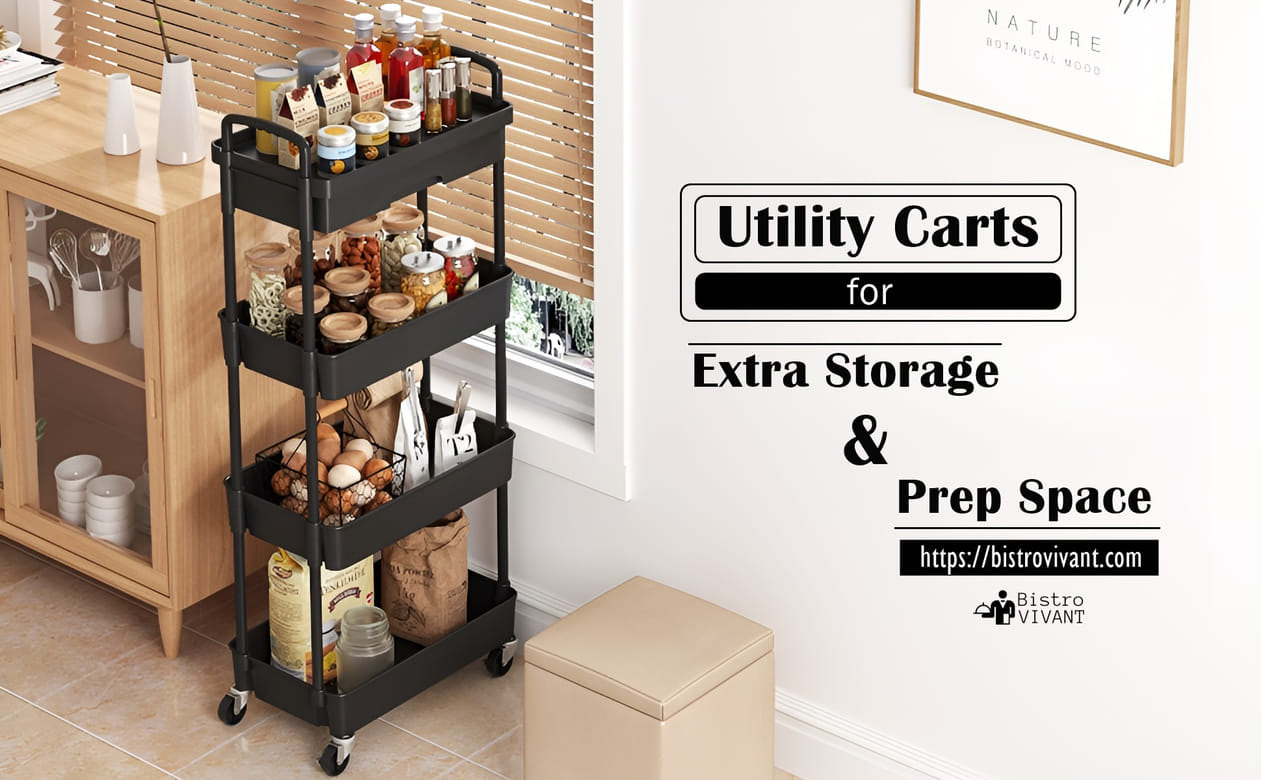 Utility Carts for Extra Storage and Prep Space